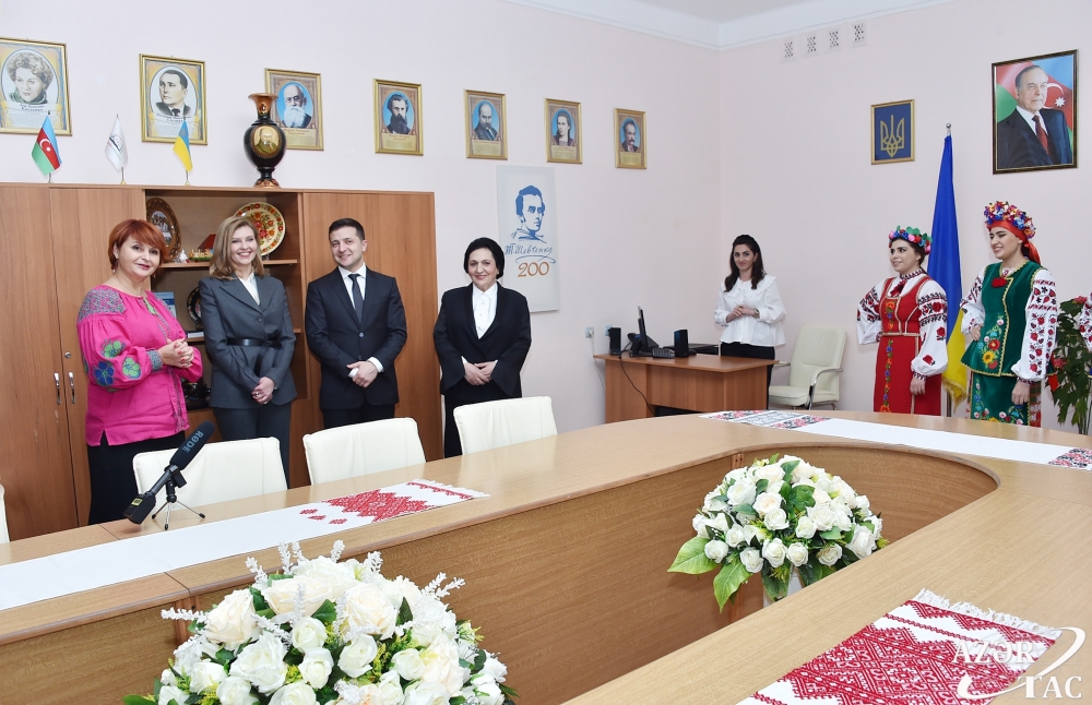 President Volodymyr Zelensky visits Baku Slavic University