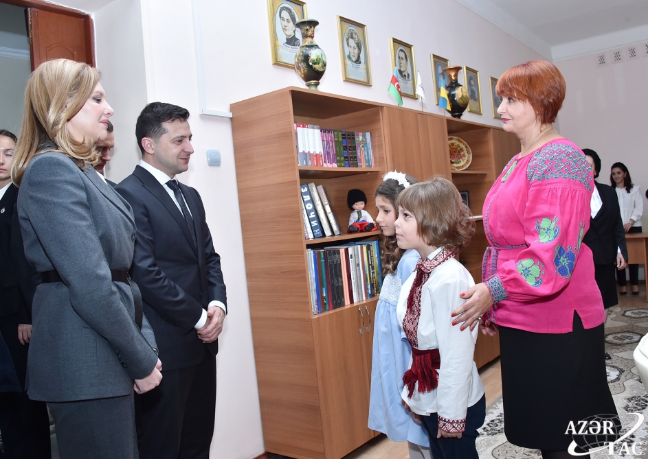 President Volodymyr Zelensky visits Baku Slavic University